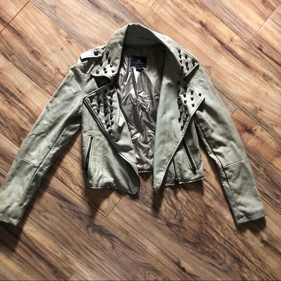 Timing | Jackets & Coats | Bad Ass Faux Leather Jacket With Stud ...
